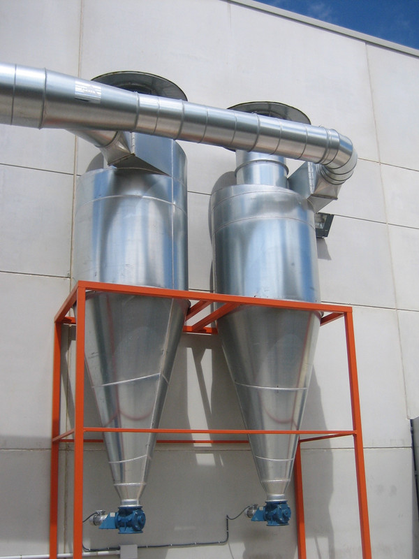 Ciclones Decantadores de Polvo, Serrin, Metal, Gases y Aceites - IFD